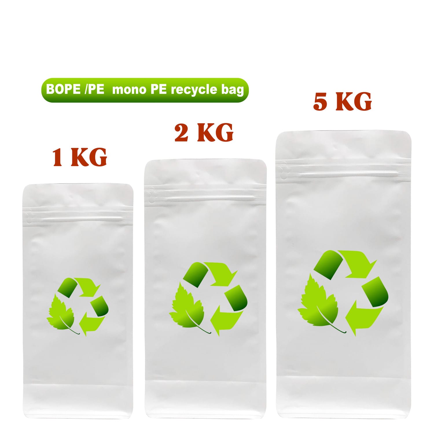 recycle coffee bags:Custom BOPP/PE Eco Friendly Recyclable 250G 500G ...