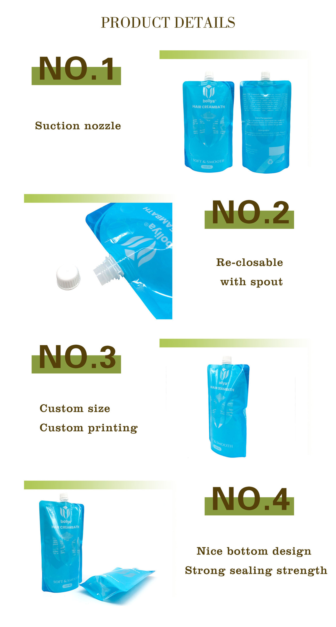 spout pouch packaging:Custom Reusable Liquid Laundry Detergent Refill ...