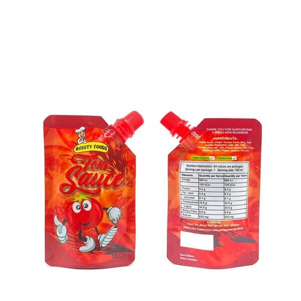 ketchup spout pouch:Custom Printing Plastic Standing Pouch Liquid Food ...