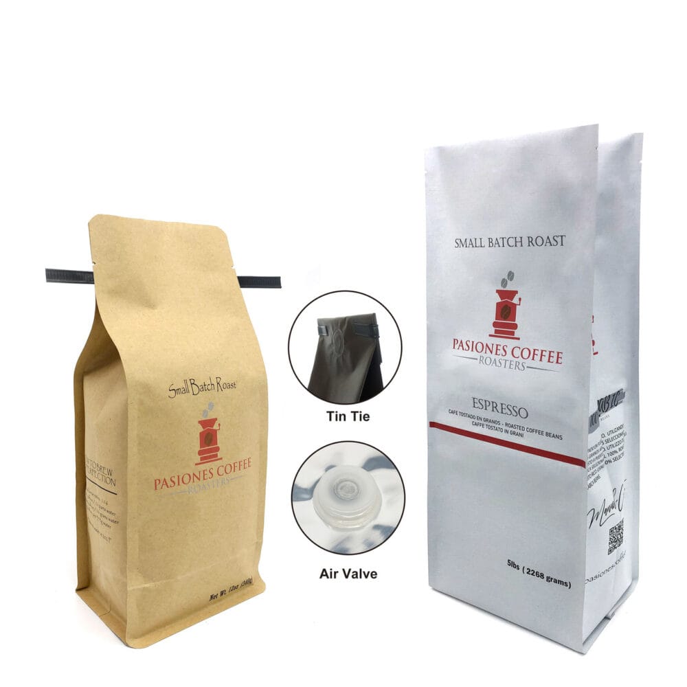 biodegradable coffee bags:PLA Metalized 250g500g1kg Custom Resealable ...