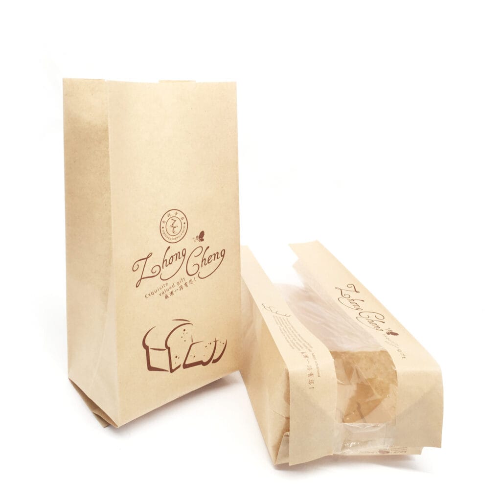 bread packaging bag:Custom Printed Food Packaging With Window Kraft ...