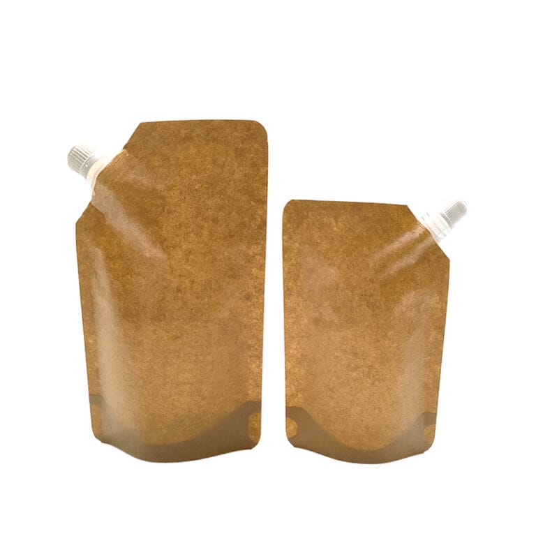 kraft paper spout pouch:Factory Custom 250ml 500ml 1 Liter Eco Friendly ...