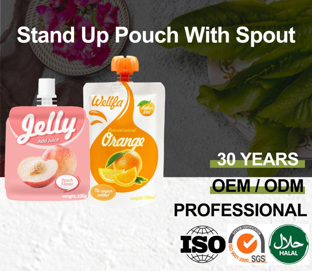 ketchup spout pouch:Custom Printing Plastic Standing Pouch Liquid Food ...