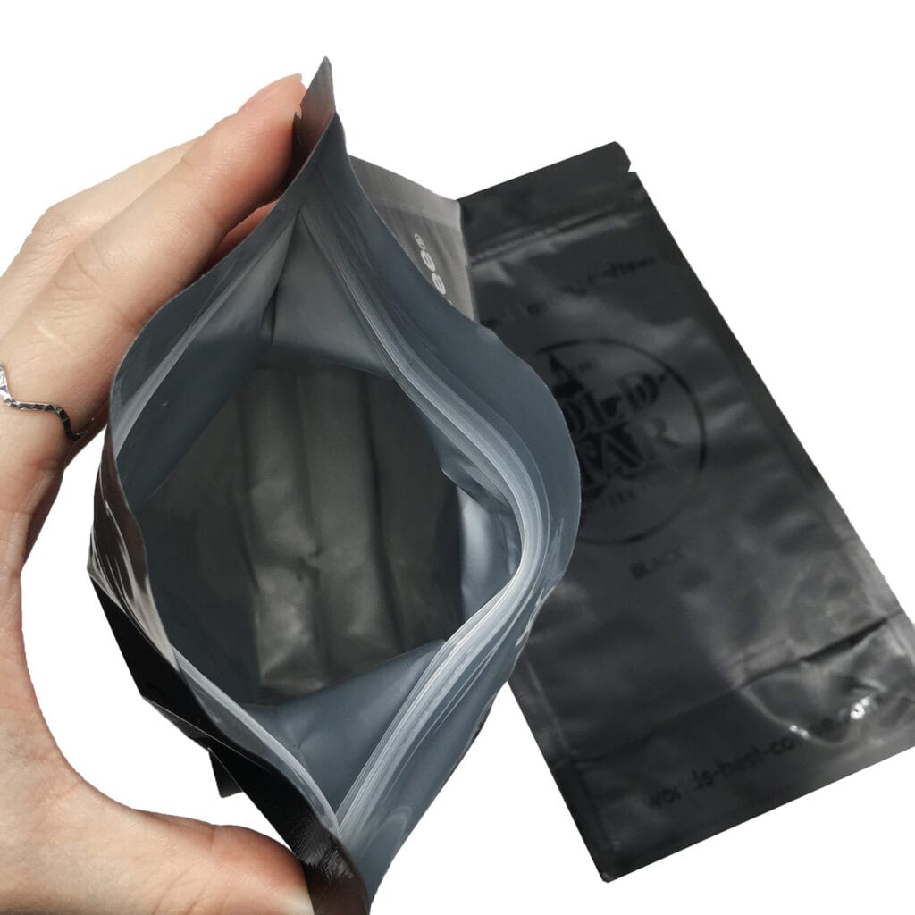 coffee bags:Custom Logo Flat Bottom Pouch With Valve And Zip Lock ...
