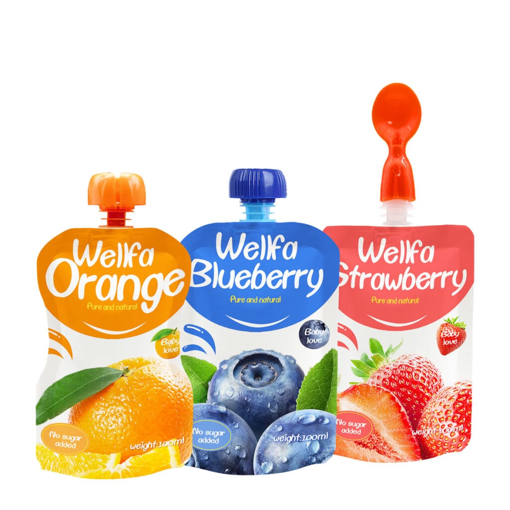 Baby Food Packaging:Manufacturer Custom Printed 250ml 500ml Stand Up ...