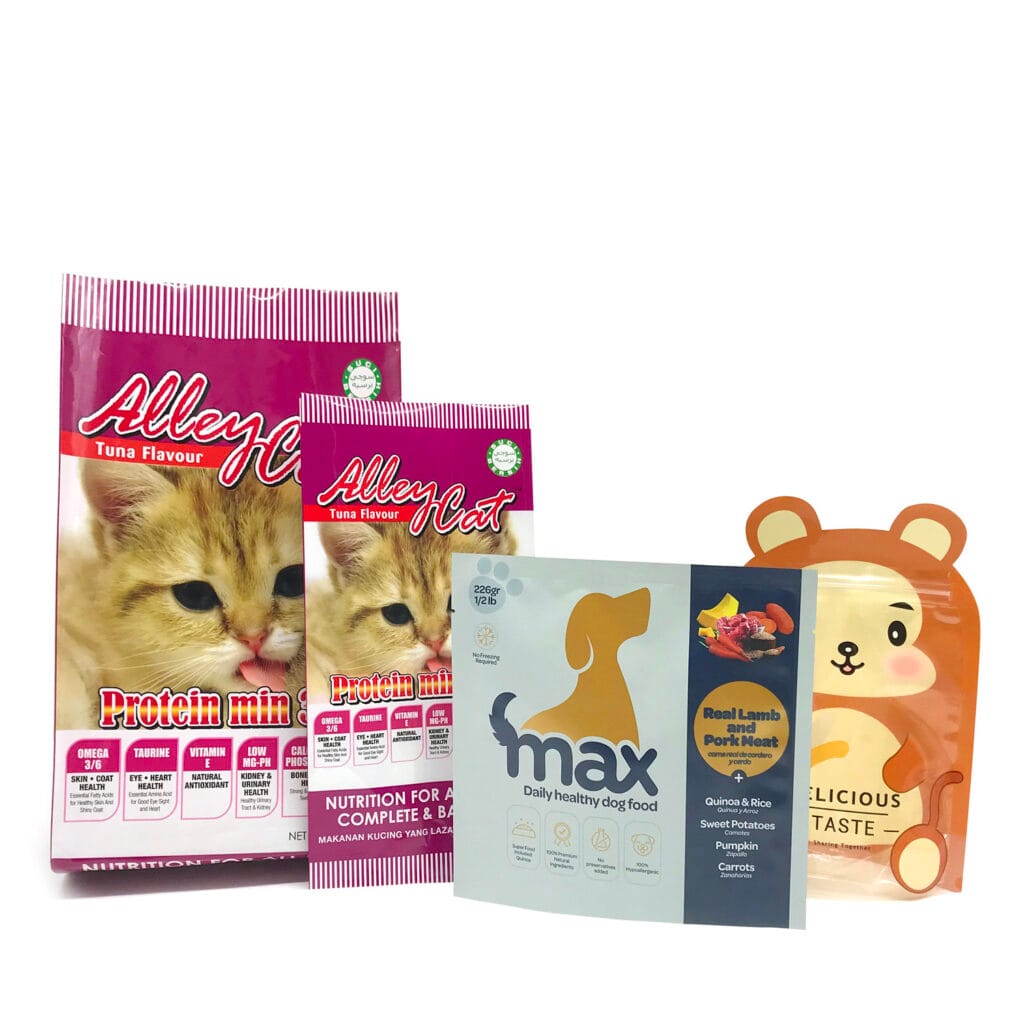 Pet Food Package:Manufacturer Custom Aluminium Foil 3 Side Seal Cat Pet ...