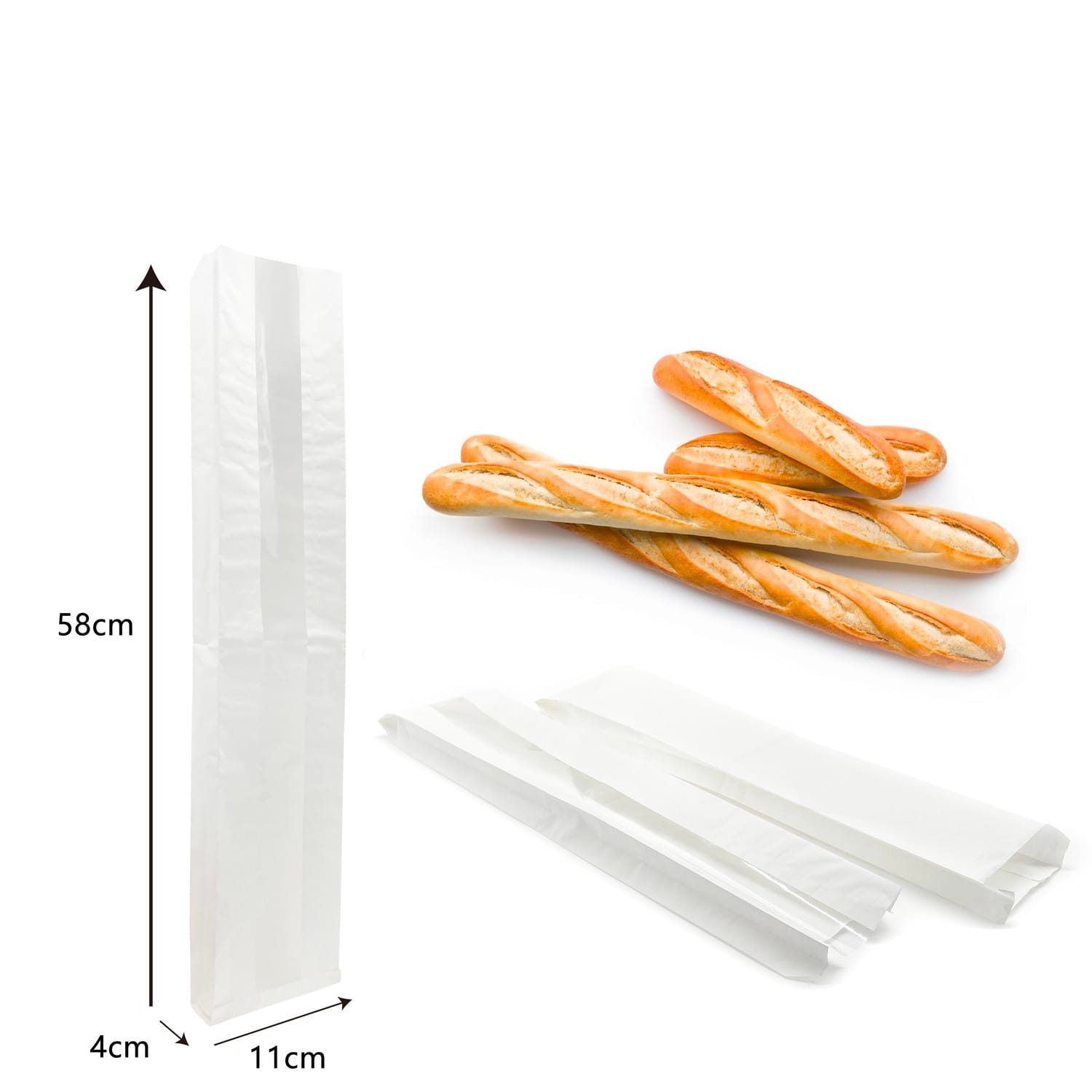 Bread Packaging:OEM Bolsas De Pan Custom Square Paper Bread Packaging ...