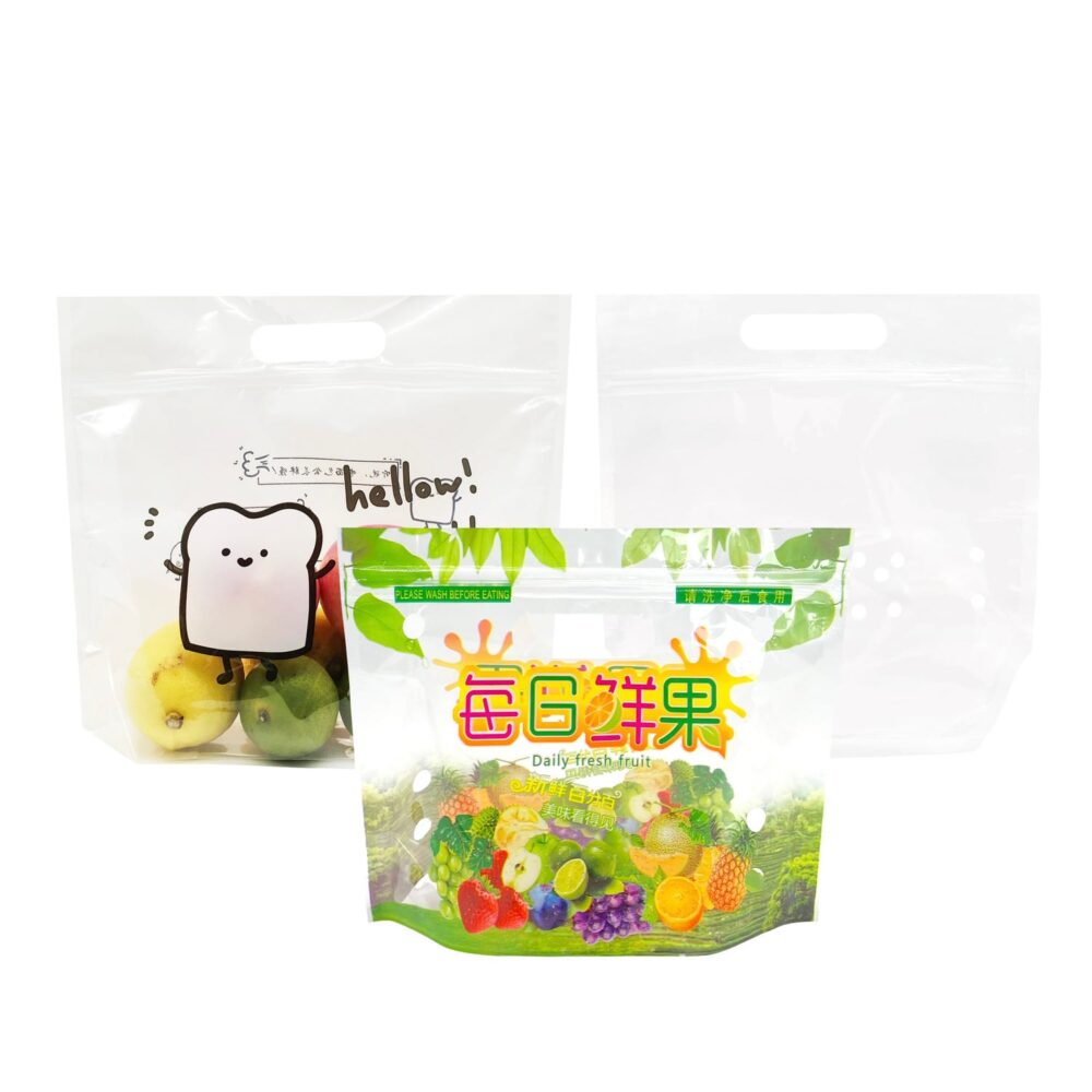Frozen Fruit Bag:High Quality Custom Clear Plastic Resealable Stand Up ...