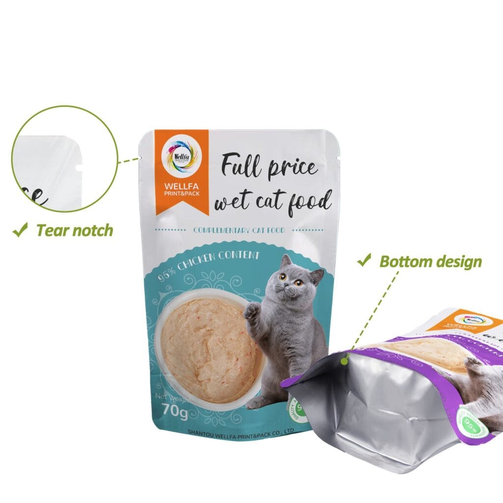 Wet Pet Food Packaging Bag:Vacuum Three Seal Beef Jerky Dog Treats Wet ...