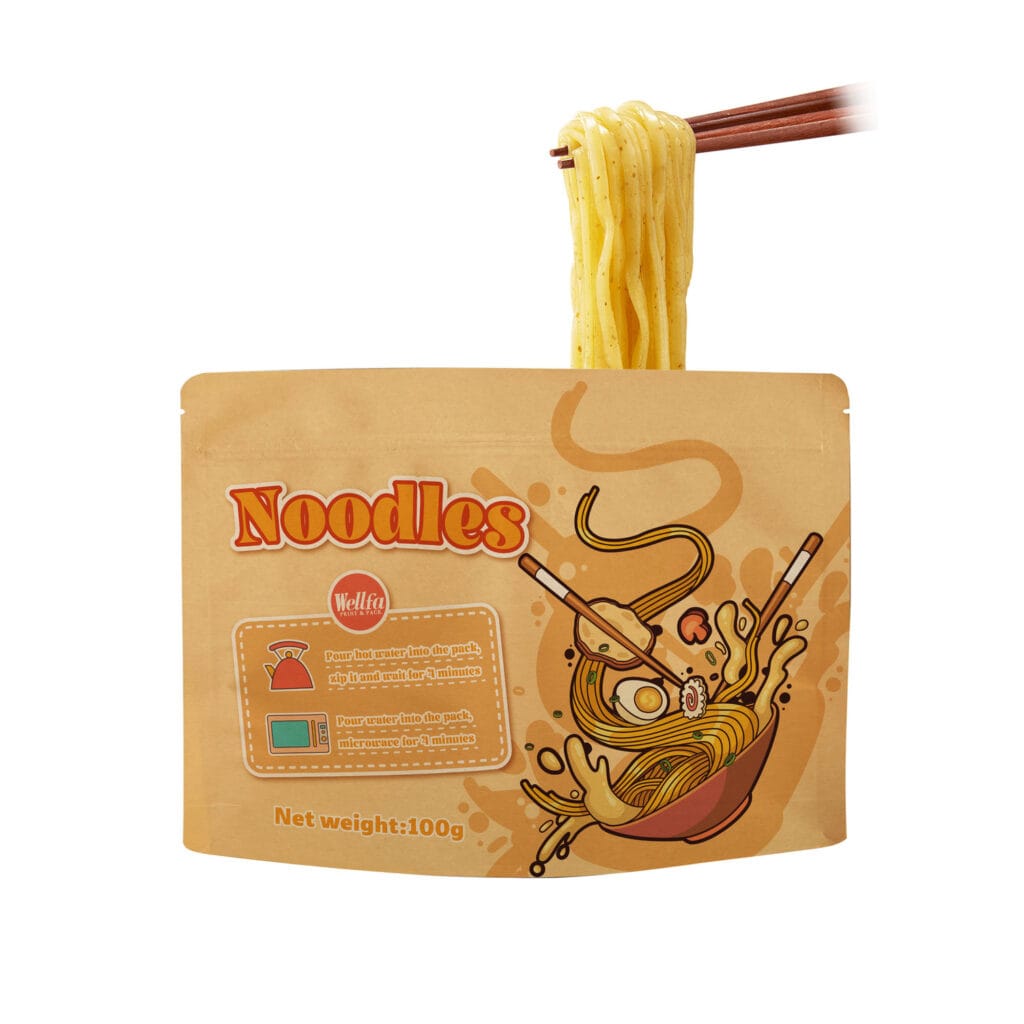 Microwaveable Instant Noodles Packaging:Takeaway Zipper Paper Bag For ...